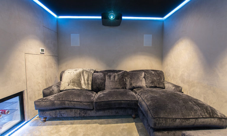 Small Cinema Room in London, Designed and Installed by Finite Solutions