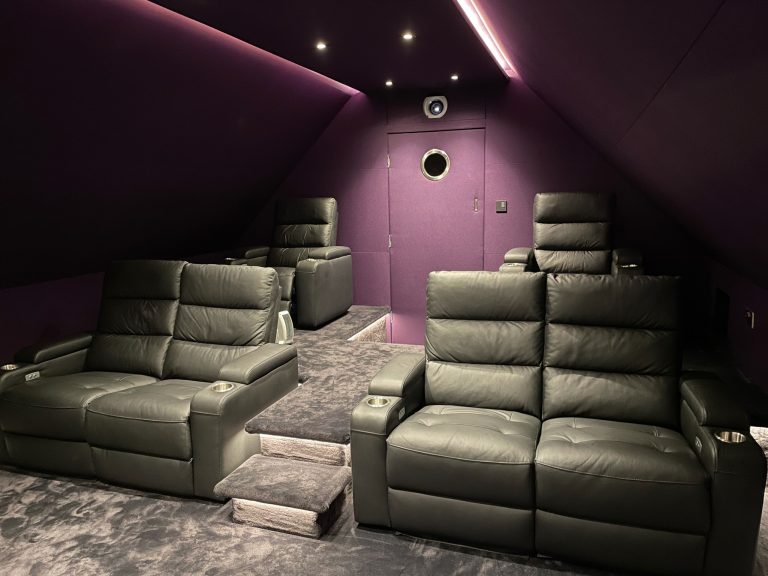 Turn Key Attic Cinema Room Installed by Finite Solutions